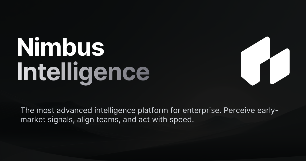 AUTOMATE. SIMULATE. SCALE. · Nimbus Intelligence